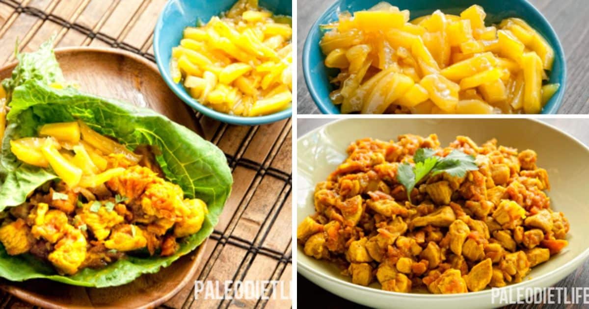 Chicken Curry Rolls With Mango Chutney Recipe | Paleo Leap