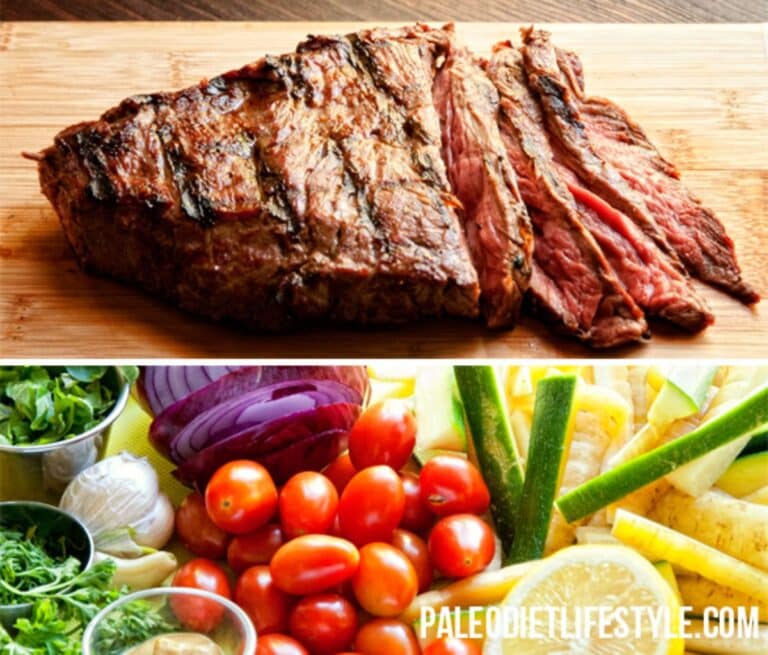 Grilled Steak With Summer Vegetables Recipe | Paleo Leap