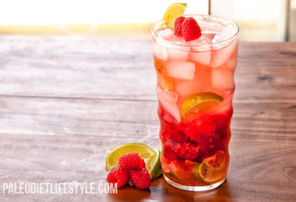 Raspberry-Lime Flavored Water Recipe | Paleo Leap
