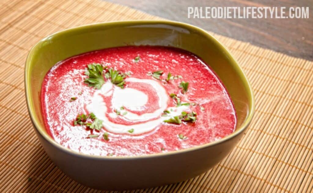 Beet and Tomato Soup Recipe | Paleo Leap