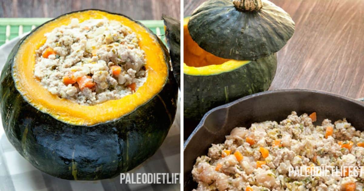 Chicken and Pork Stuffed Squash Recipe | Paleo Leap