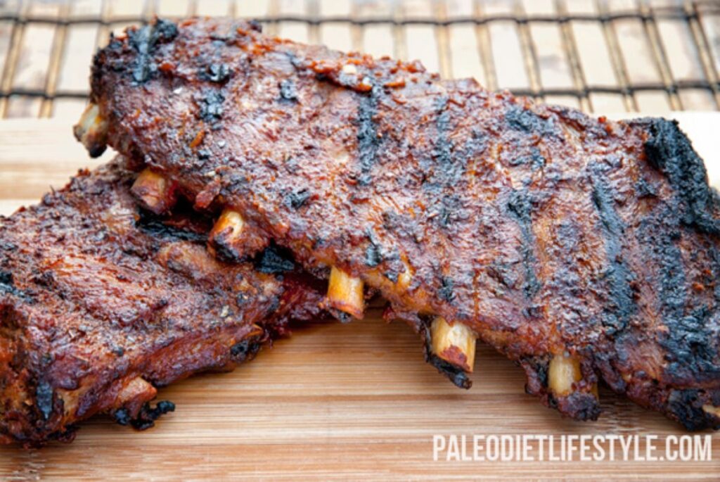 Ribs with BBQ Apple Sauce Recipe | Paleo Leap