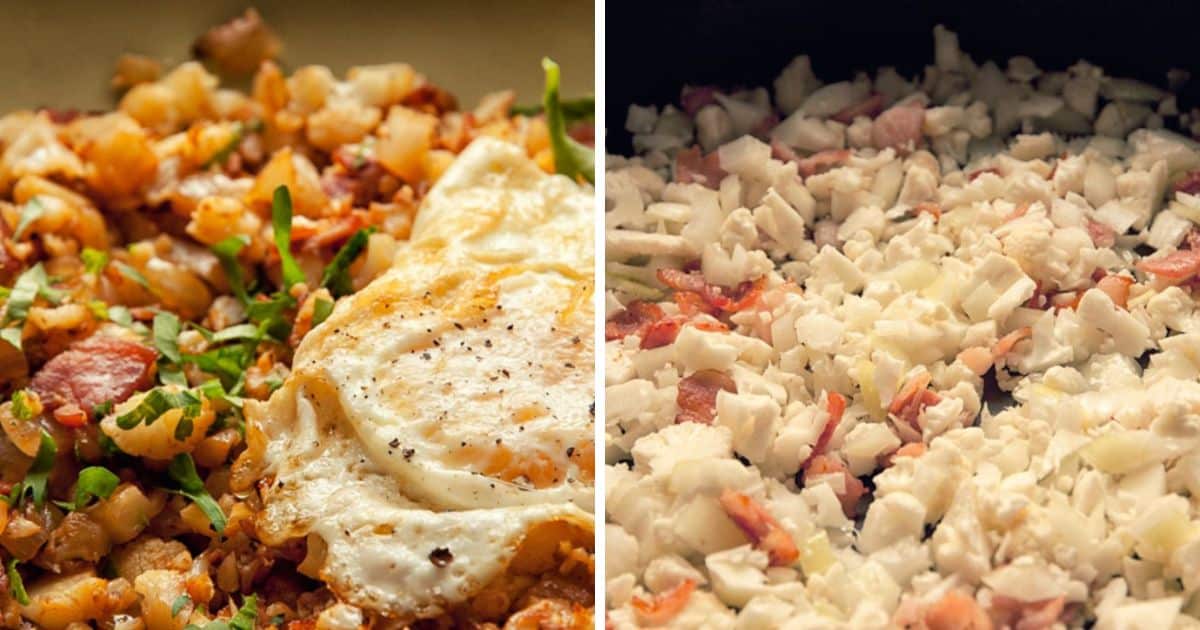 Cauliflower and Bacon Hash Recipe | Paleo Leap