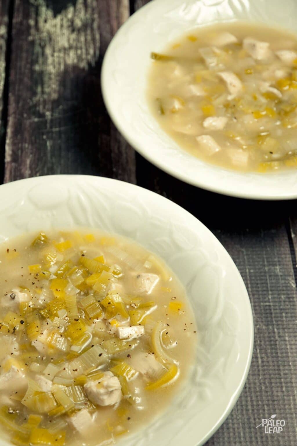 Cream of Chicken and Leek Soup Recipe | Paleo Leap
