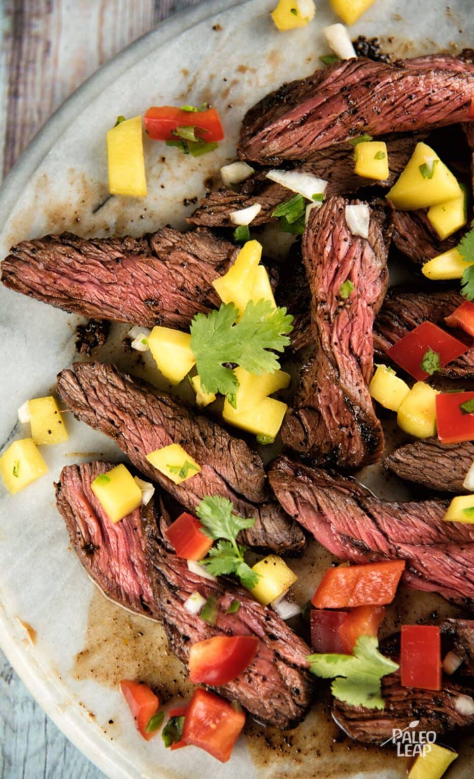 Skirt Steaks With Fresh Mango Salsa Recipe | Paleo Leap