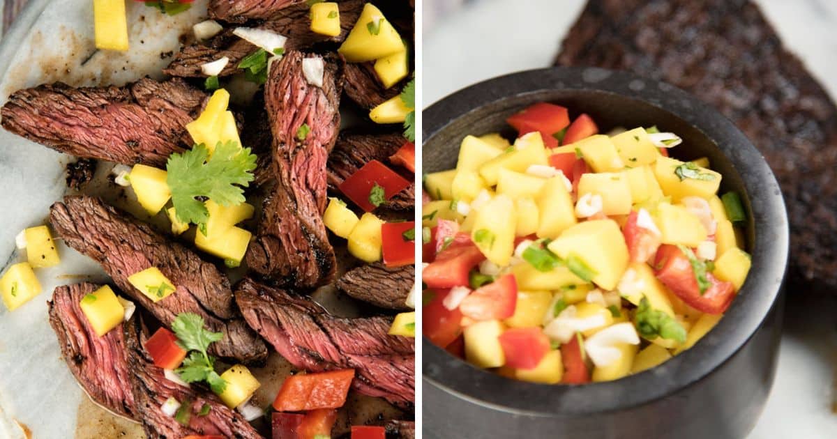 Skirt Steaks With Fresh Mango Salsa Recipe | Paleo Leap