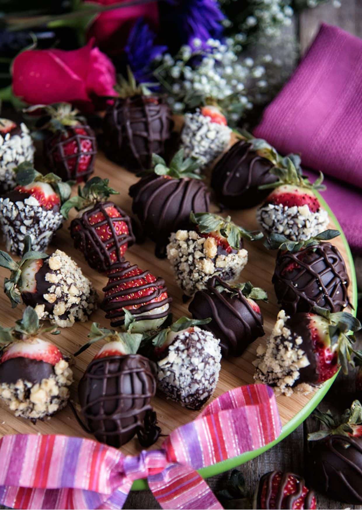 Choc covered strawberries store