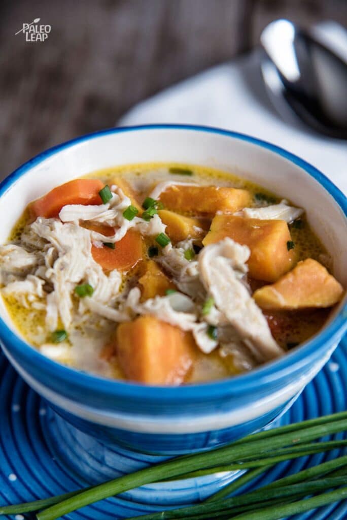 Creamy Chicken And Vegetable Soup Recipe Paleo Leap