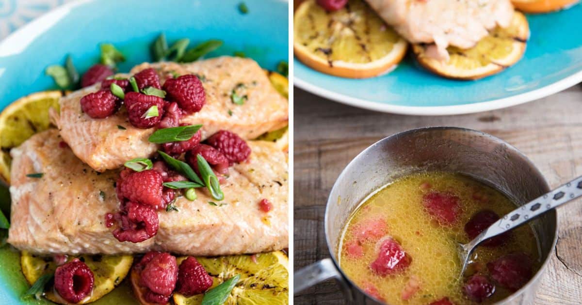 Salmon Fillets With Orange-Raspberry Sauce Recipe | Paleo Leap