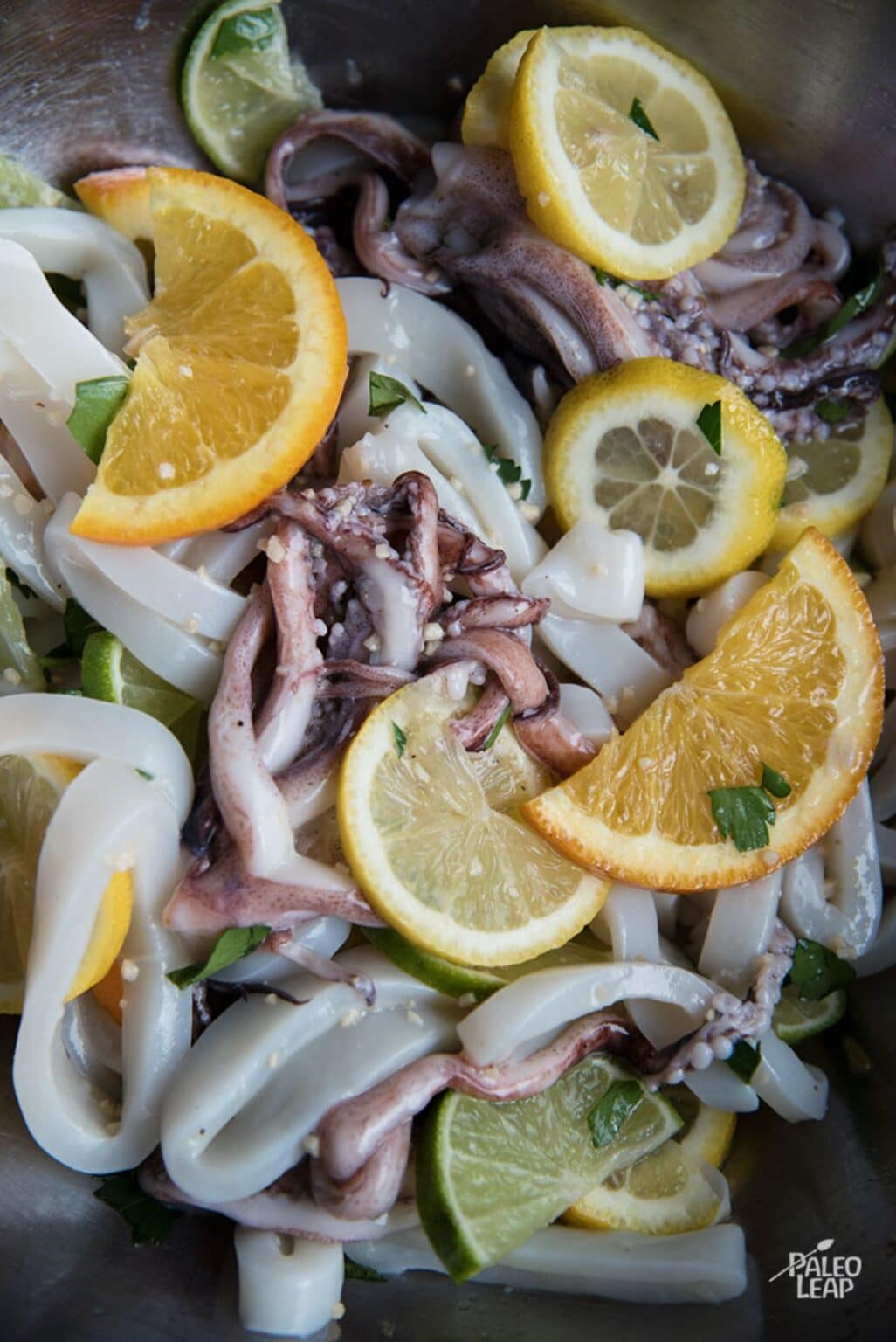 Grilled Calamari with Lemon And Orange Recipe | Paleo Leap
