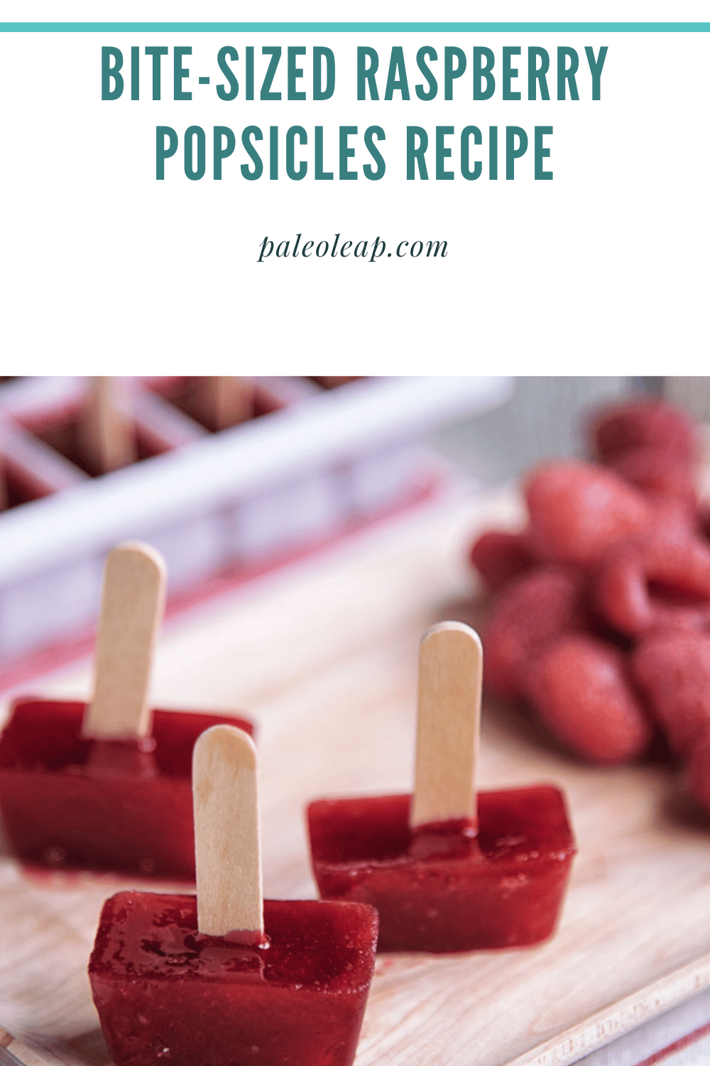 Bite-Sized Raspberry Popsicles Recipe | Paleo Leap