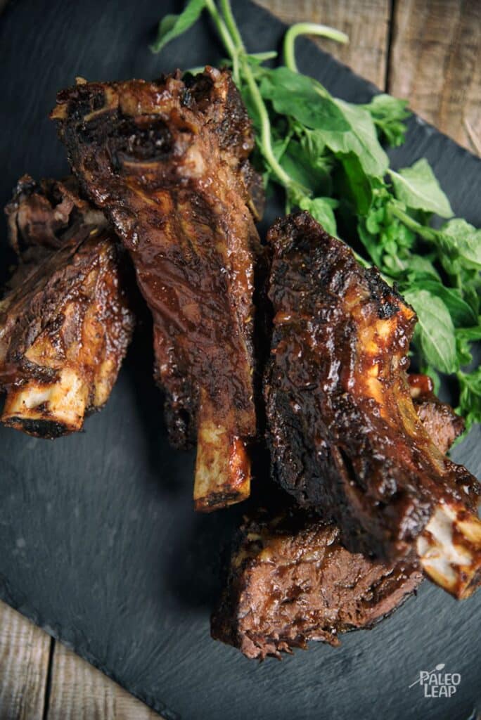 Baked BBQ Beef Ribs Recipe | Paleo Leap
