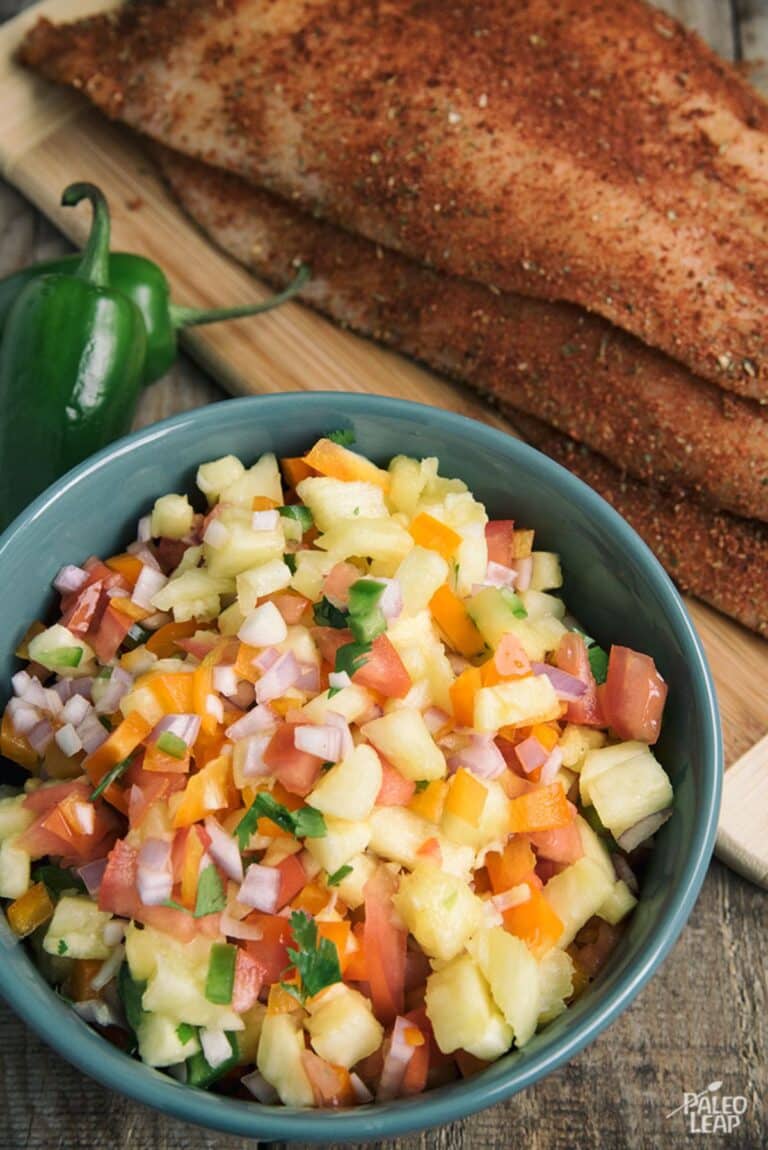 Cajun Fish With Pineapple Salsa Recipe | Paleo Leap
