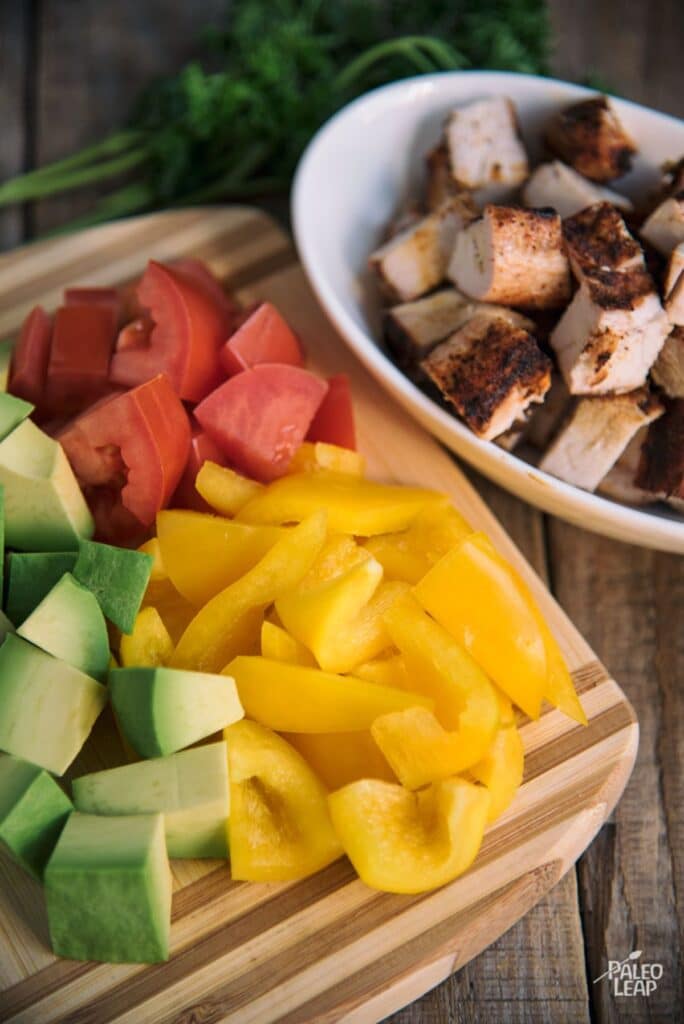 Chunky Chicken Taco Salad Recipe | Paleo Leap