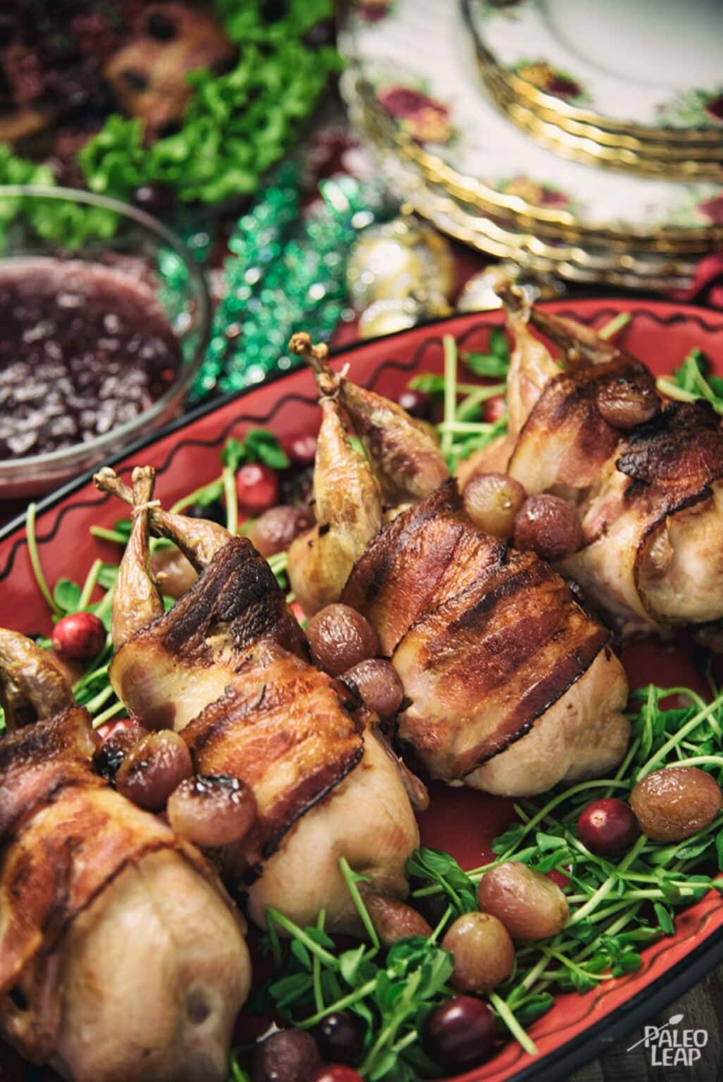 Apple Stuffed Quail With Grapes Recipe | Paleo Leap