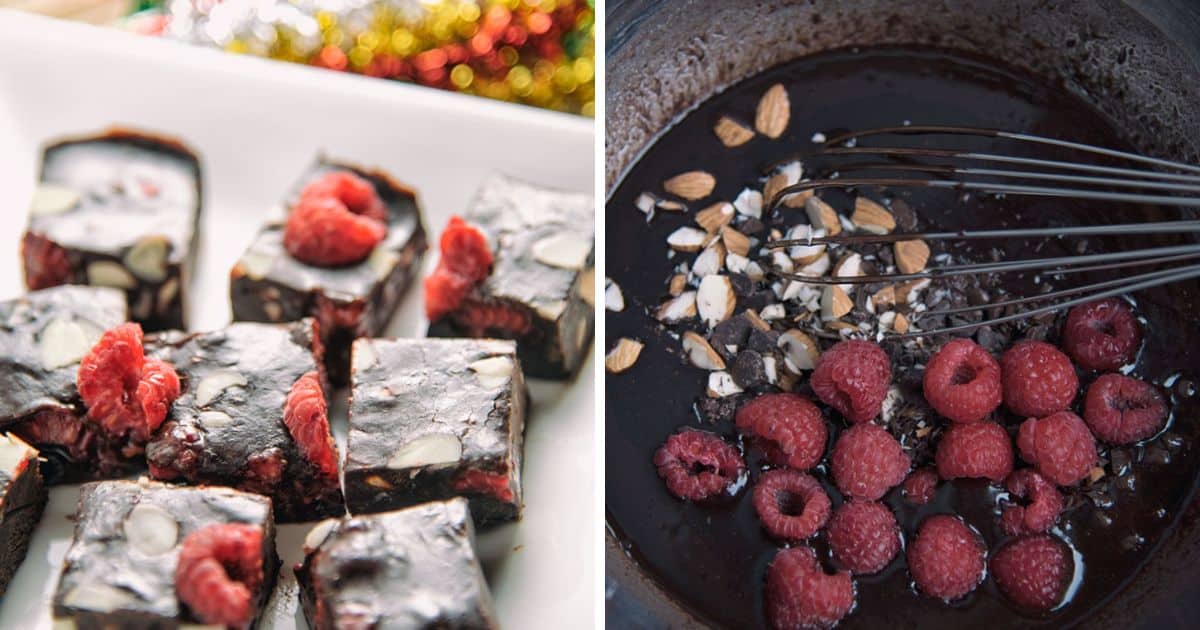 No-Bake Almond-Raspberry Chocolate Bars Recipe | Paleo Leap