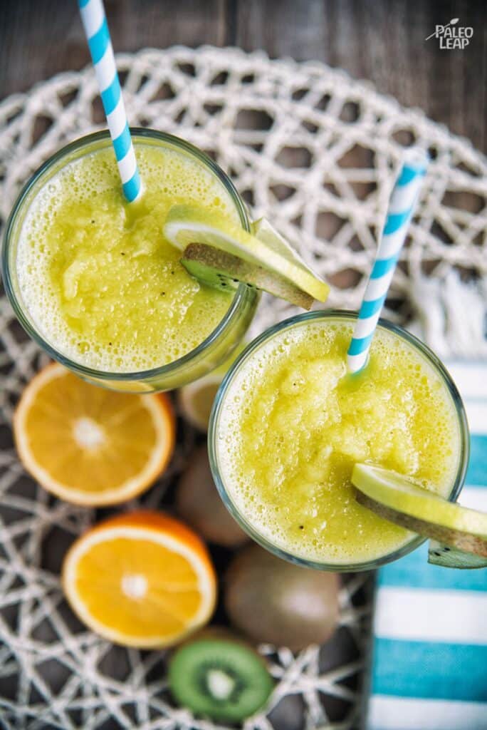 Orange, Mango, and Kiwi Smoothie Recipe | Paleo Leap