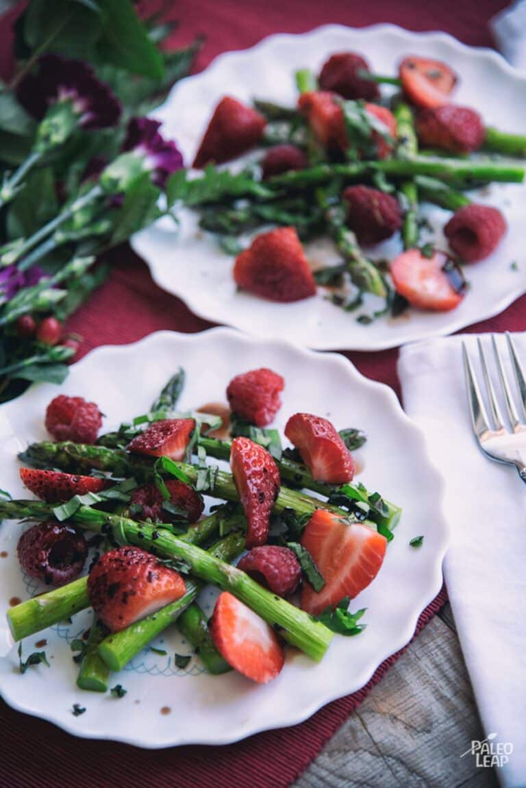 Strawberry, Raspberry, And Asparagus Recipe | Paleo Leap