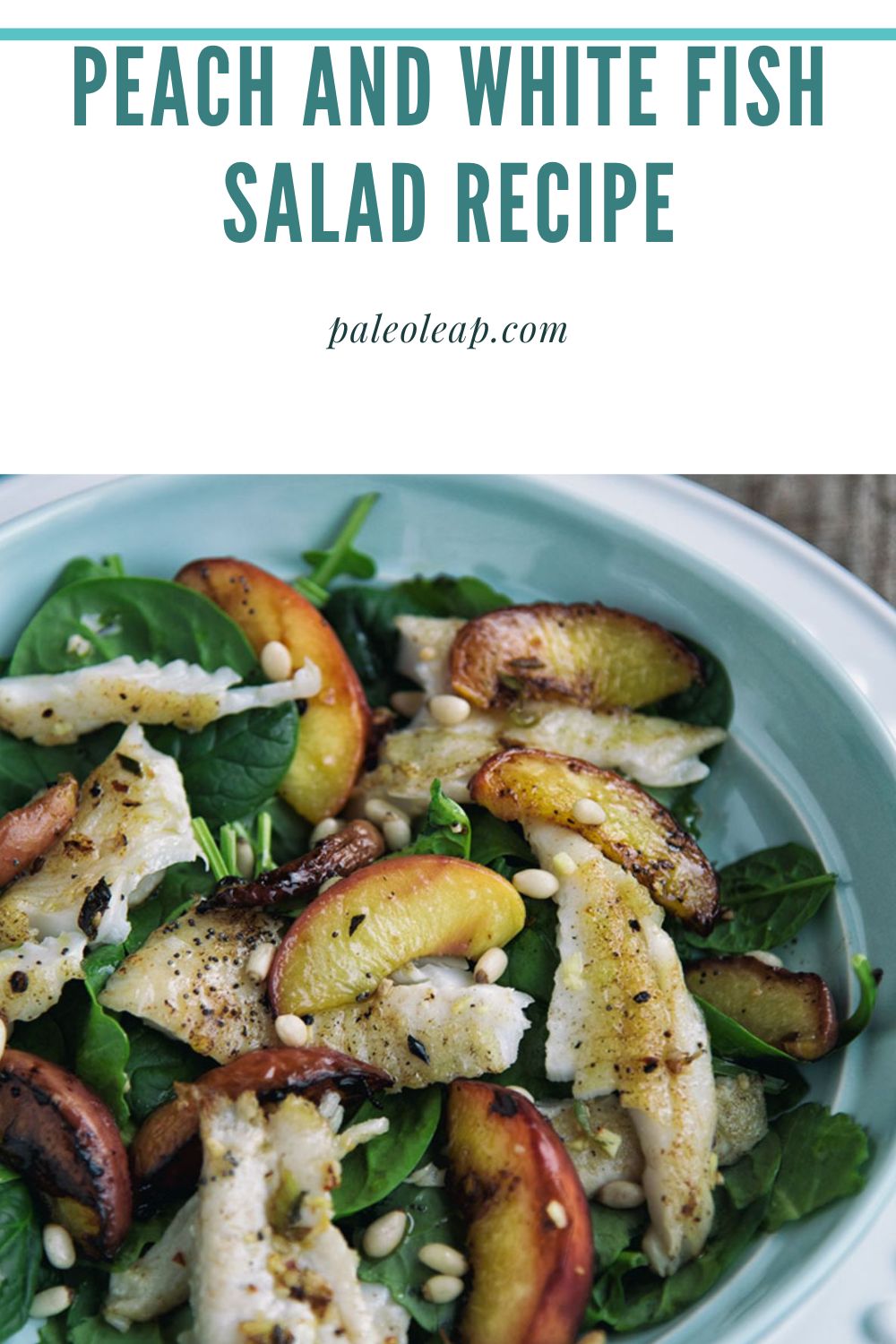 Peach And White Fish Salad Recipe | Paleo Leap
