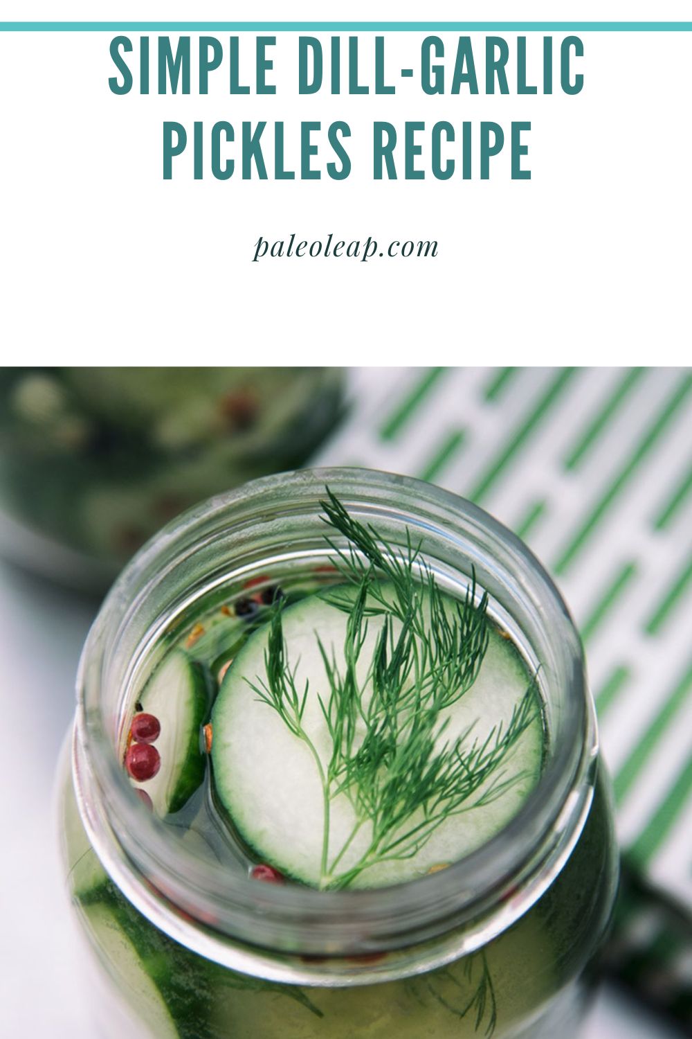 Simple Dill-Garlic Pickles Recipe | Paleo Leap