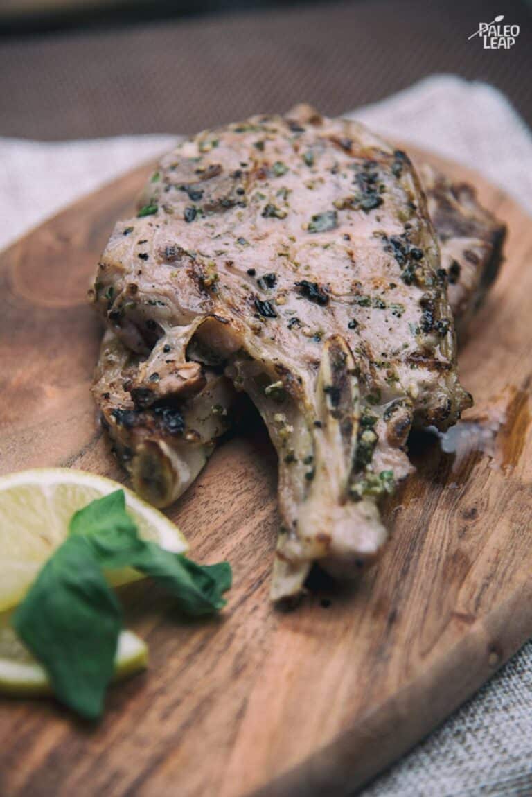 Lemon And Basil Grilled Lamb Chops Recipe | Paleo Leap