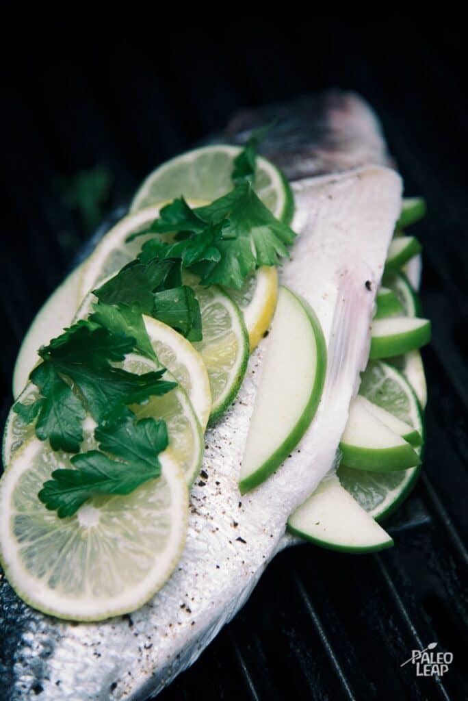 Apple-Citrus Stuffed Whole Roasted Fish Recipe | Paleo Leap