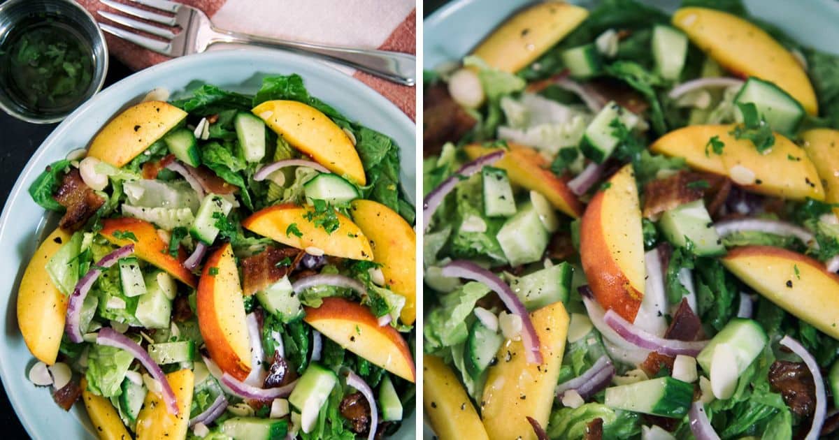 Peach And Bacon Salad Recipe | Paleo Leap