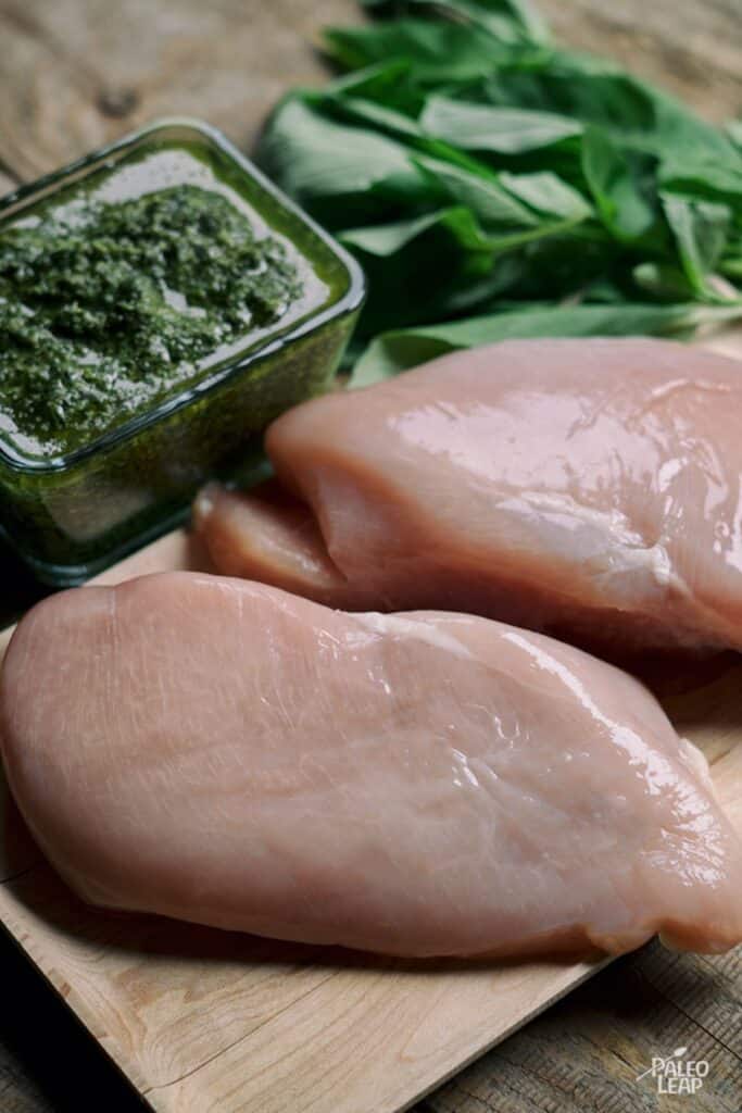 Basil Pesto Chicken Recipe | Paleo Leap