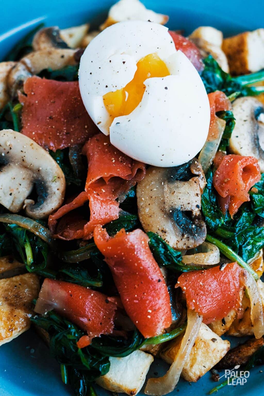 Smoked Salmon And Spinach Breakfast Recipe | Paleo Leap