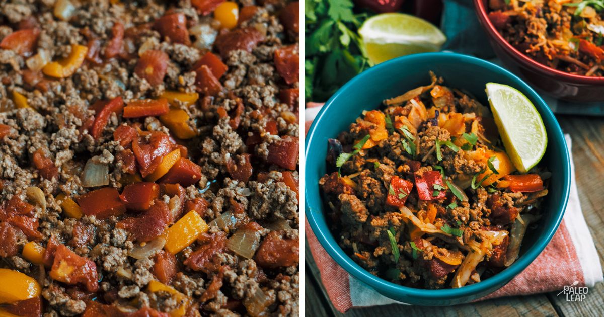 Mexican-Style Beef Cabbage Skillet | Paleo Leap