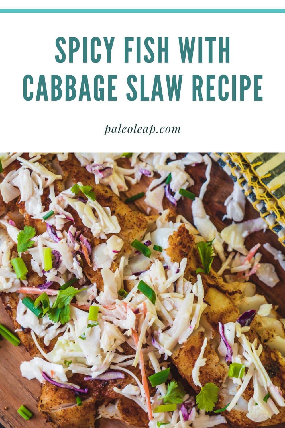Spicy Fish With Cabbage Slaw Recipe | Paleo Leap