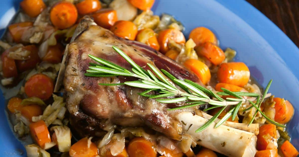 Garlic and Herb Stuffed Lamb Shanks | Paleo Leap
