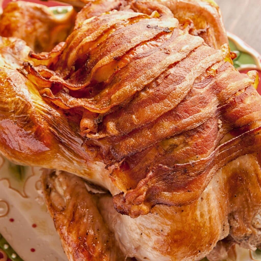 Bacon Wrapped Turkey with Pears | Paleo Leap