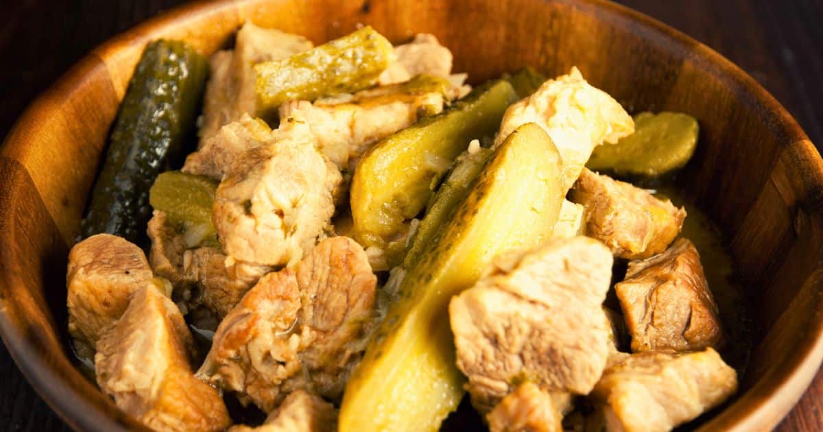 Pork Shoulder And Sour Pickle Stew - Paleo Beasts