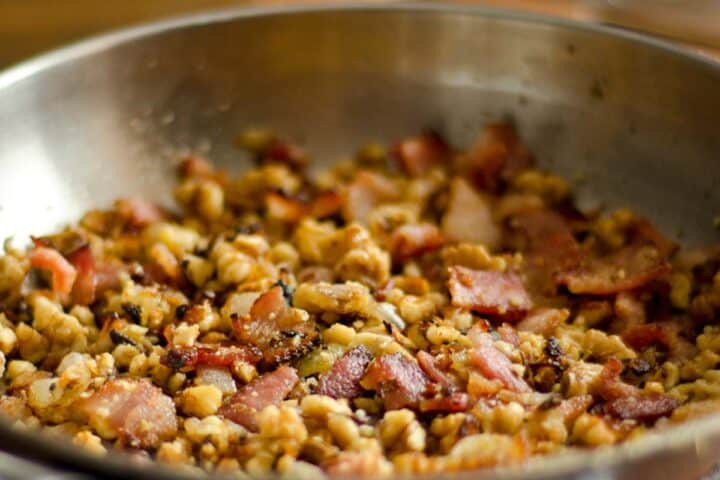 Bacon and Chestnut Stuffing | Paleo Leap