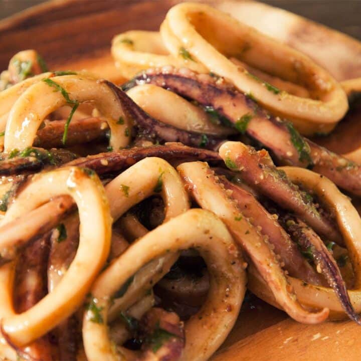 Basil and Cilantro Marinated Squid | Paleo Leap